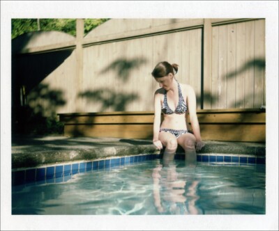 Vintage original Polaroid bikini girl in pool by Sutherland 2010 | eBay