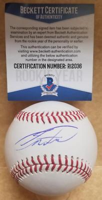 ALEX FAEDO DETROIT TIGERS ROOKIE YEAR SIGNED M.L. BASEBALL BECKETT ...