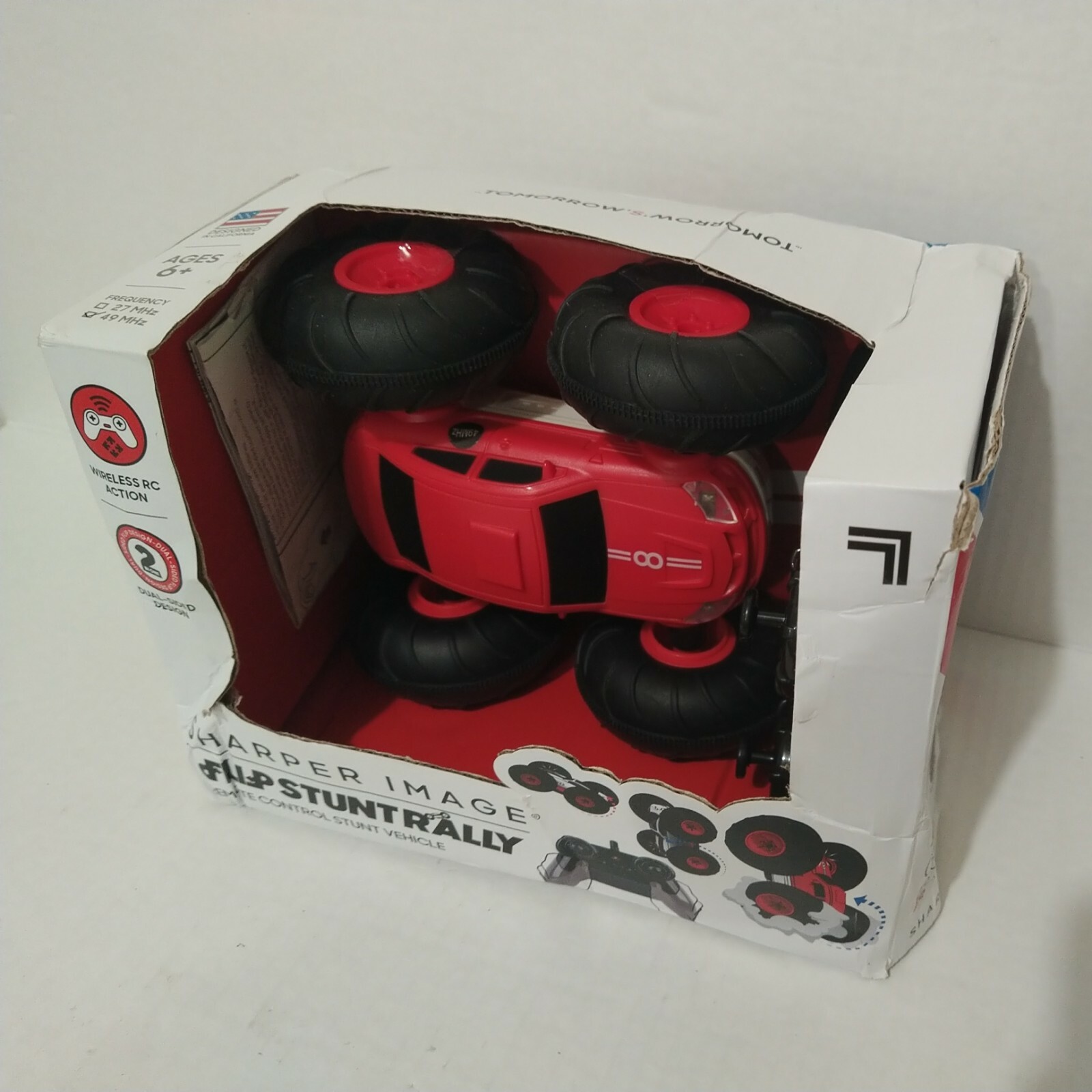 SHARPER IMAGE® Remote Control Flip Stunt Rally Car Toy Reversible ...