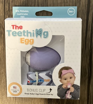 The Teething Egg Teether in Lavender | eBay