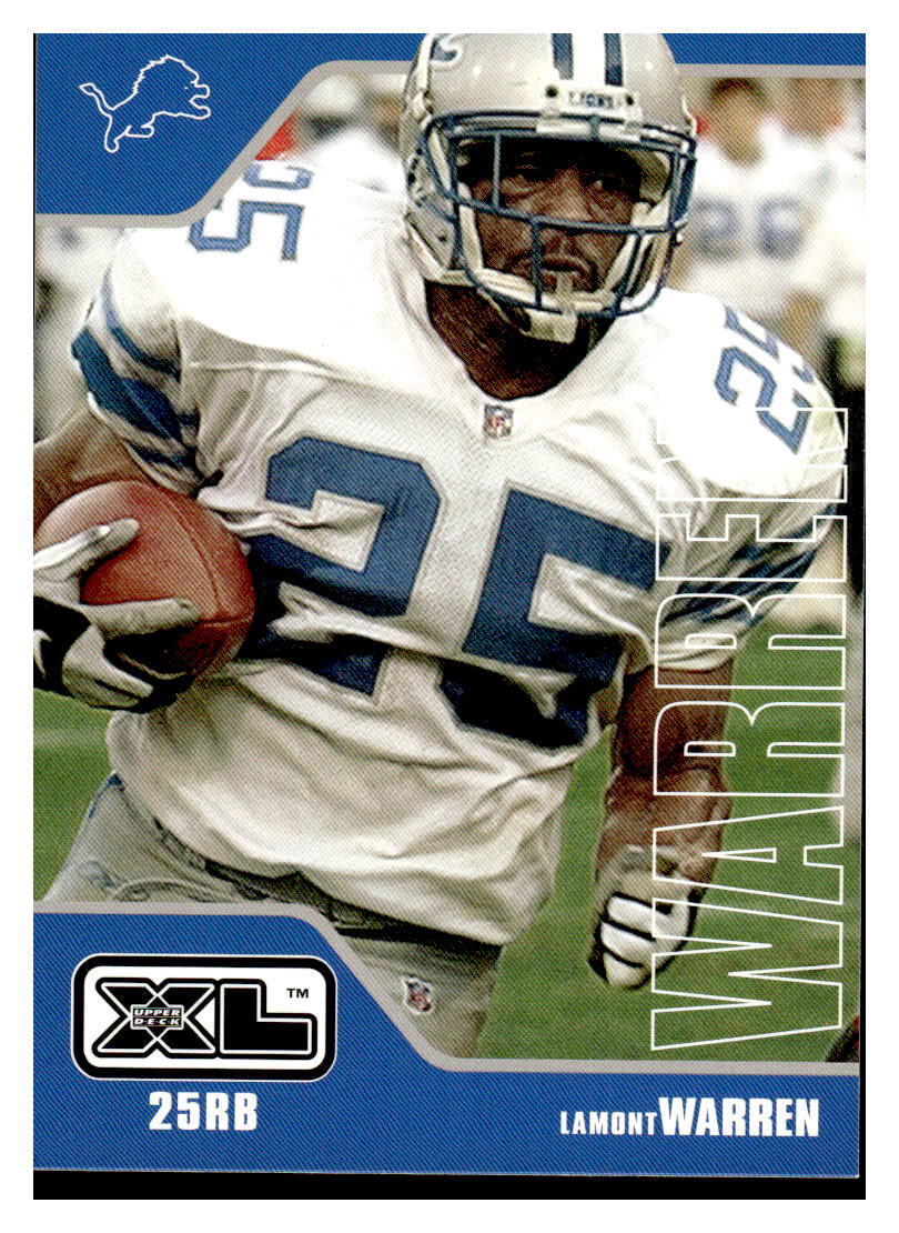 2002 Upper Deck XL #172 Lamont Warren - Detroit Lions | eBay
