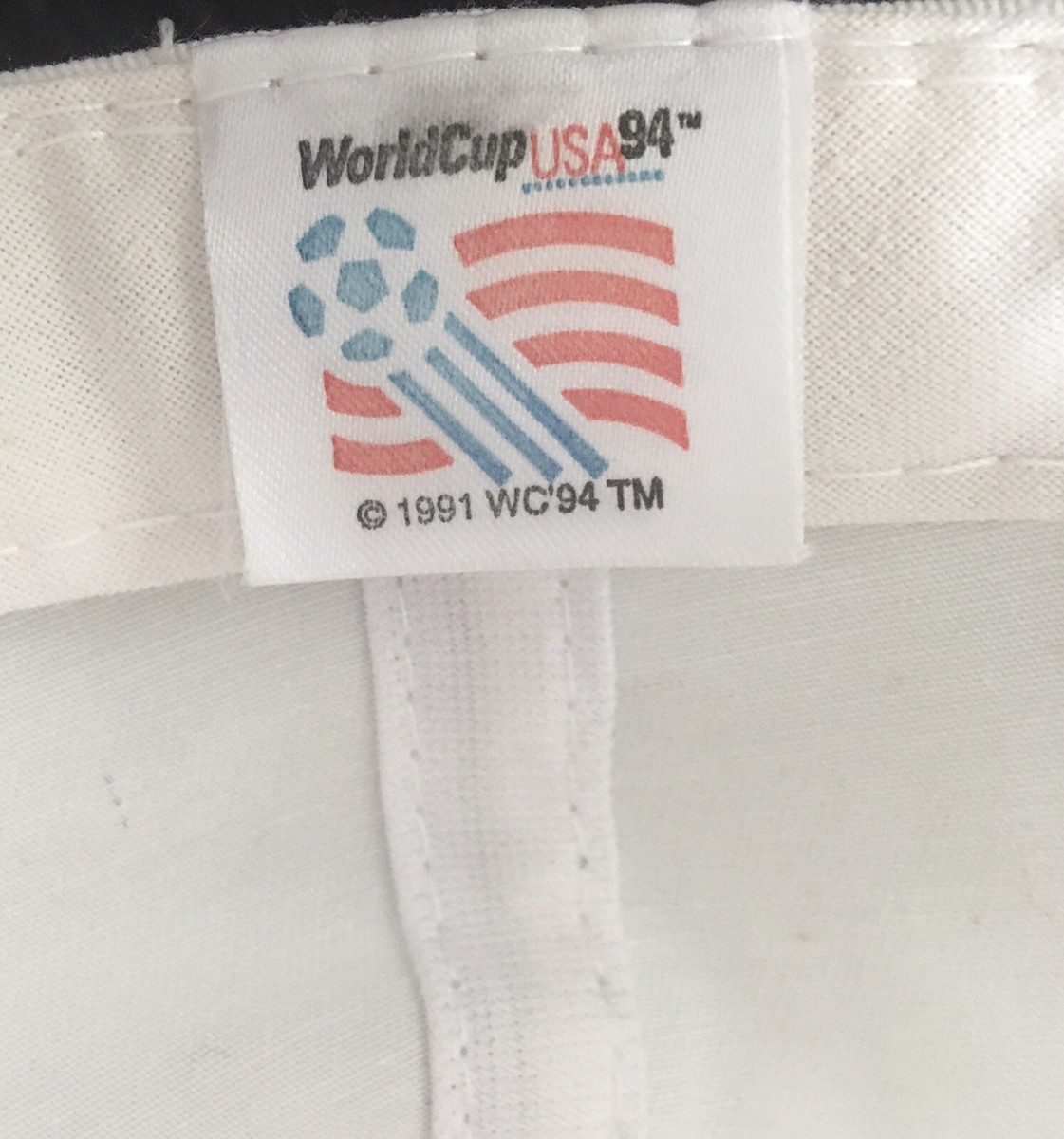 CAP HAT SOCCER WORLD CUP USA 1994 - OSFA- 1991 EMBROIDERED CAP HAT SOCCER WORLD CUP USA 1994 - OSFA- 1991 EMBROIDERED