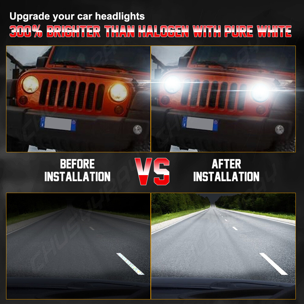 Jeep Wrangler Hid Headlight Conversion