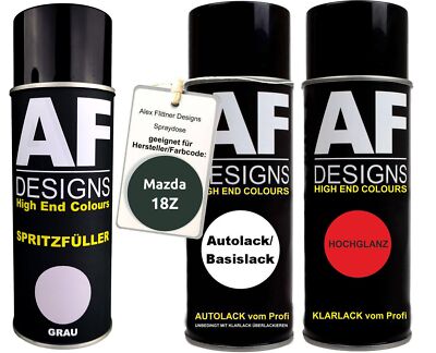 Spritzfüller Set für Mazda 18Z British Green Perl Metallic Klarlack ...
