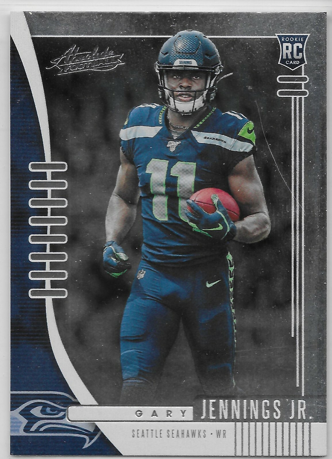 2019 Absolute #118 Gary Jennings Jr RC Seattle Seahawks West Virginia ...