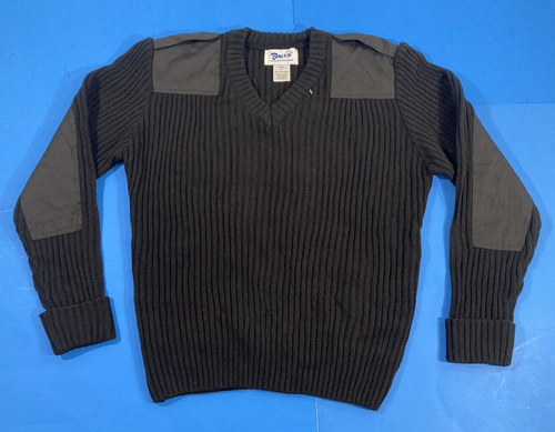 GALLS SW665 COMMANDO V-NECK ACRYLIC WOOL SWEATER BLACK M REG for sale ...