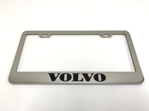 1 STAINLESS STEEL CHROME Polished Metal License Plate Frame - VOLVO | eBay
