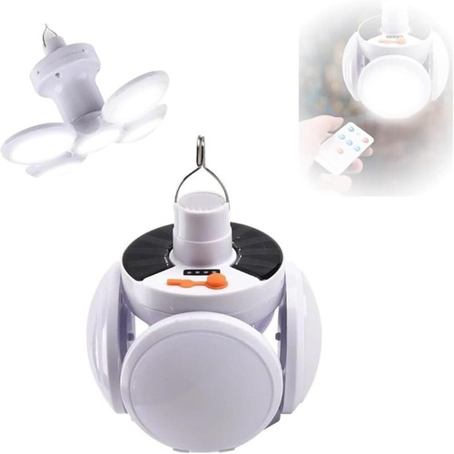 With Remote Folding Solar Lamp 2 in 1 Camping Light Indoor Use | eBay