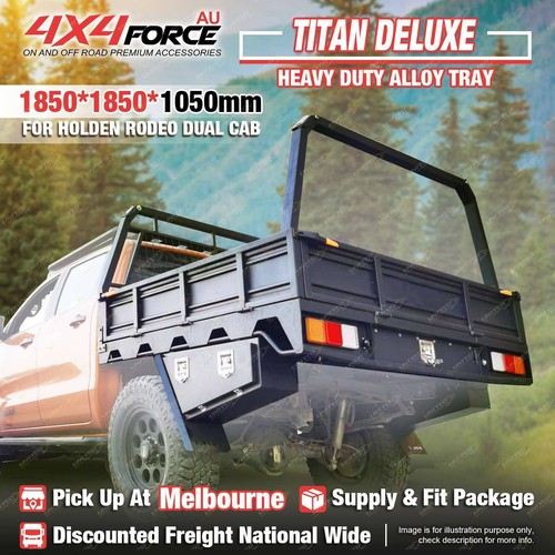 4X4FORCE Deluxe Aluminium Trays 1850x1850x1050mm for Holden Rodeo Dual ...