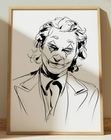 JOKER INK DRAWING PRINT SKETCH 8" x 10" PRINT WALL ART HOME DECOR | eBay