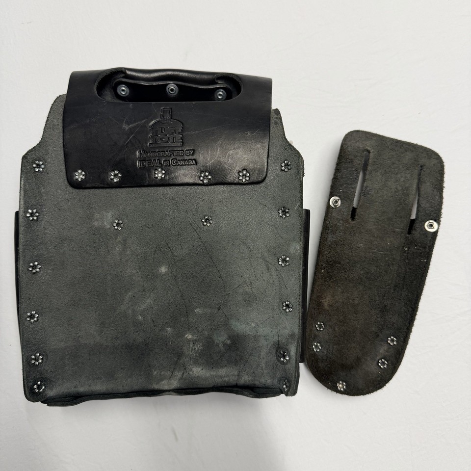 Ideal Tuff Tote 35-311BLK - Electrician Leather Tool Pouch w Bonus ...