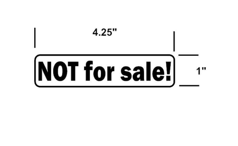 (20 Pack) NOT for sale! Sign Vinyl Decal Sticker Windows Glass Decal ...