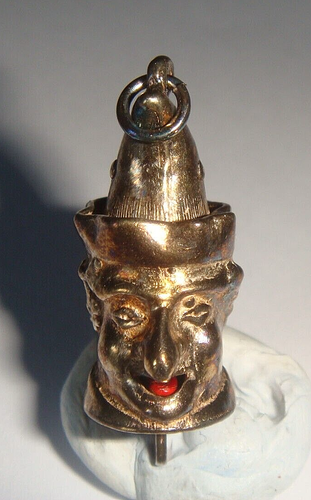 LOVELY VINTAGE STERLING SILVER NUVO ARTICULATED MR PUNCH CHARM - MOVING ...