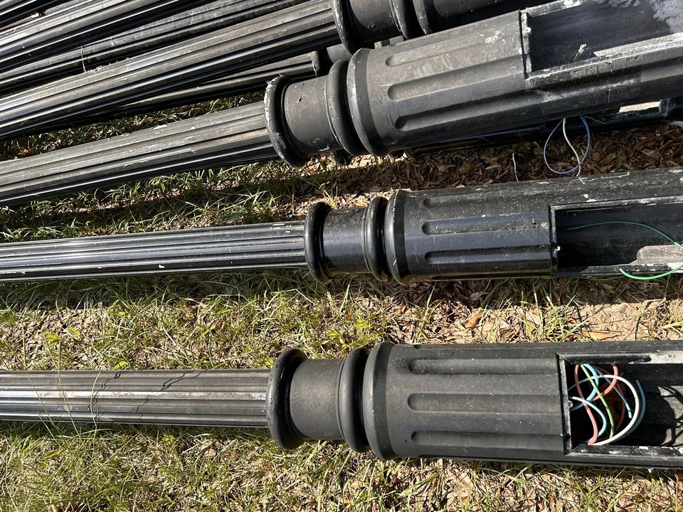 Vintage 14’ HADCO Single Street Light Fluted Pole, Can Deliver | eBay