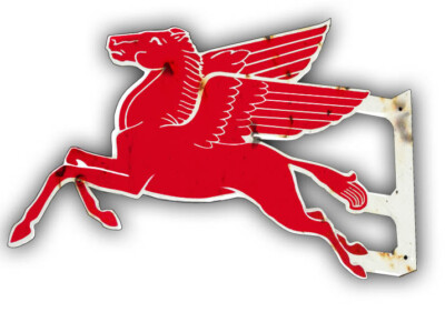 Mobil Oil Pegasus Metal Flange Sign 25.5x17.5 | eBay