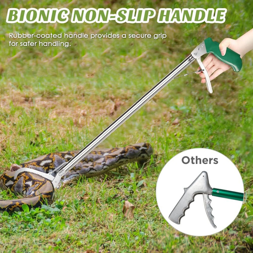 Heavy Duty Snake Tongs & Snake Bag Grabber Catcher Stick Handling Tool ...