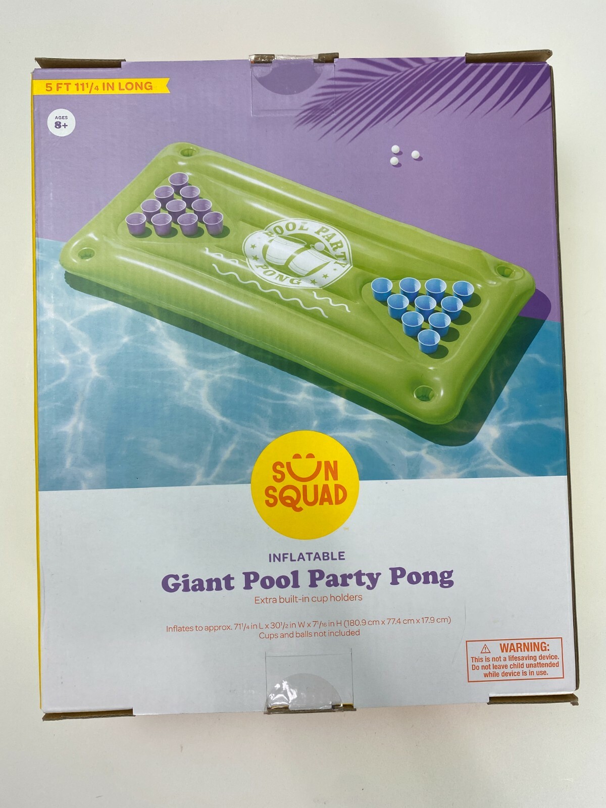 Sun Squad Giant Pool Party Pong Inflatable Float Summer Fun Game NEW | eBay
