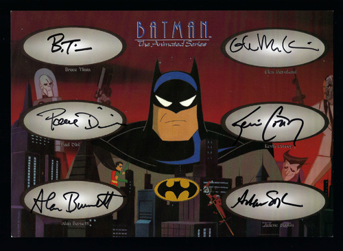 Batman "The Animated Series" signed picture Beckett Authenticated W ...
