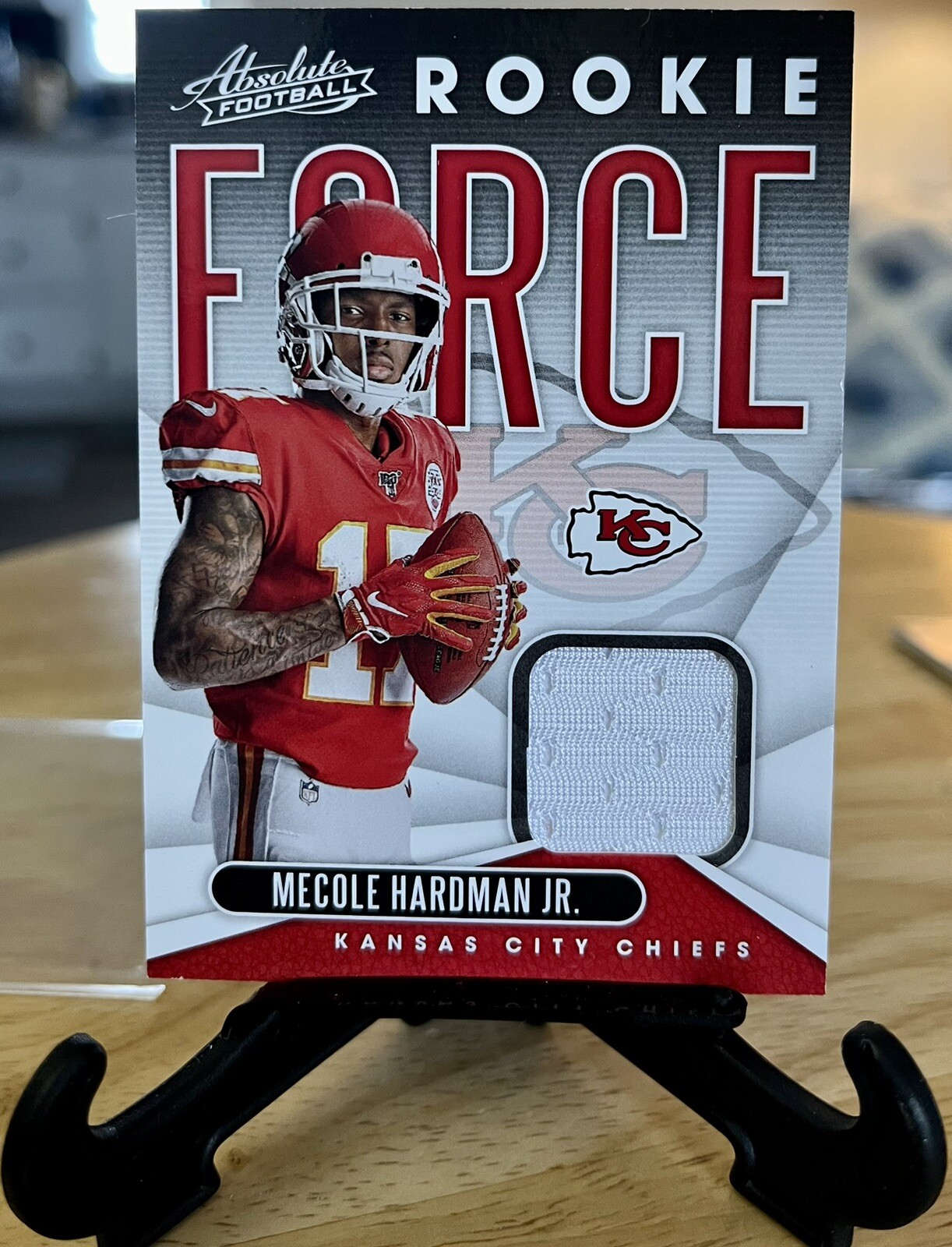 2019 Mecole Hardman Panini Absolute Football ROOKIE FORCE Game Used ...