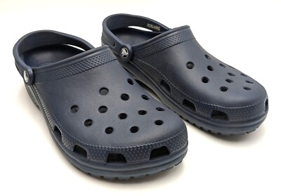 CROCS Clogs Navy Blue Men's 10 Women's 12 Excellent Condition | eBay