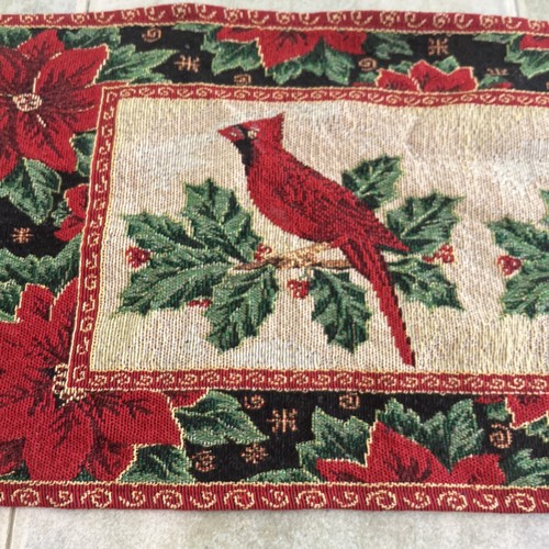 Christmas Red Robin Table Runner Keepsake, Cottage Core Tablescape | eBay