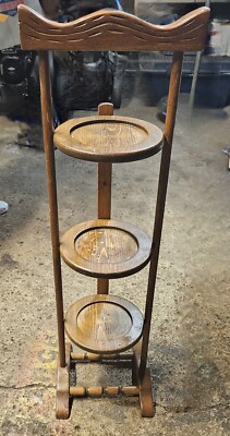 Vintage/Wooden/Fold-Away/3 Tier Pie/Cake Stand | eBay