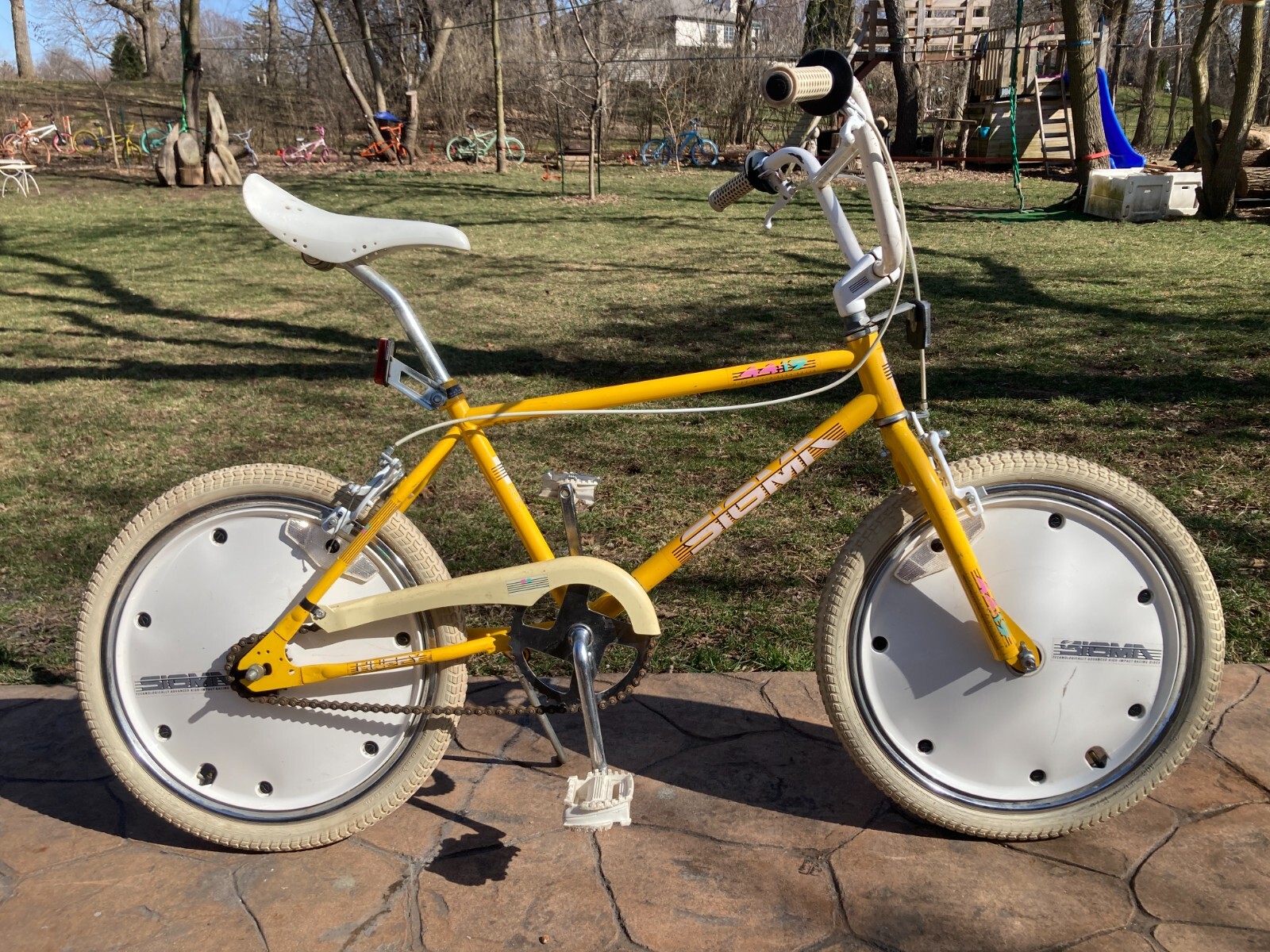 Huffy Sigma Yellow 80s BMX Bike 20" Made in the USA | eBay