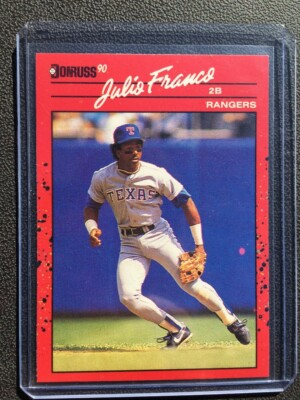 1990 Donruss Julio Franco major Error Card. Rare. One of a Kind | eBay