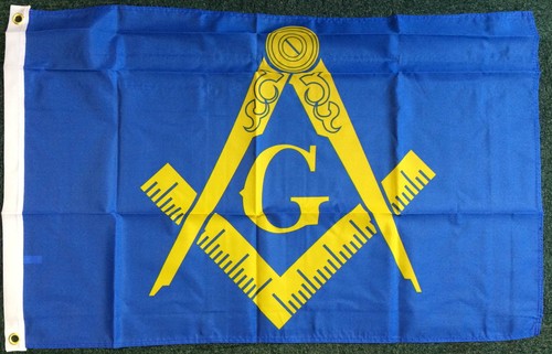 Freemason 3x2 Blue Flag Mason Masonic Temple Charity Lodge Business ...
