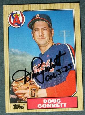 California Angels Star Doug Corbett Autographed signed 1987 Topps ...