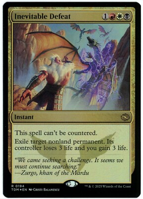 Inevitable Defeat (Foil) - 0194 - Tarkir Dragonstorm - MTG - NM/M | eBay
