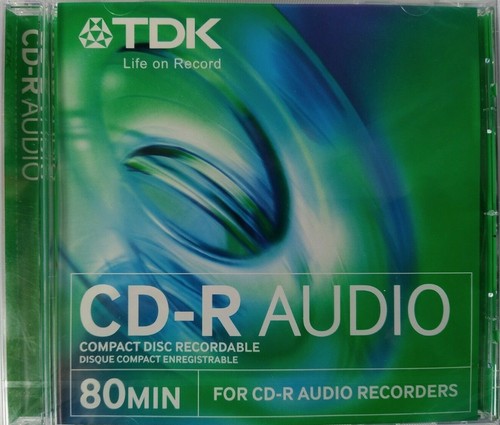 TDK CD-R80 CD-RX80JCA Audio Music Recordable Blank CDR 80 Mins - NEW ...