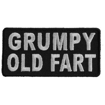 GRUMPY OLD FART Patch - 3x1.5 Inch - Funny Biker Motorcycle ~ BUY 2 GET ...
