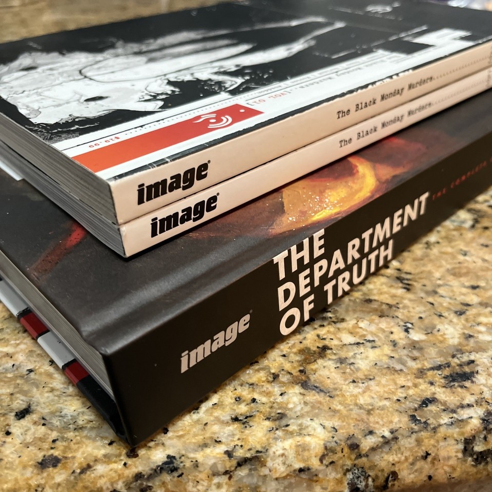 The Department Of Truth Deluxe Hardcover And Black Monday Murders Vol 1 ...
