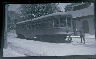 Orig 1938 New Jersey Trolley Trenton-Princeton Line NJ Photo Negative ...
