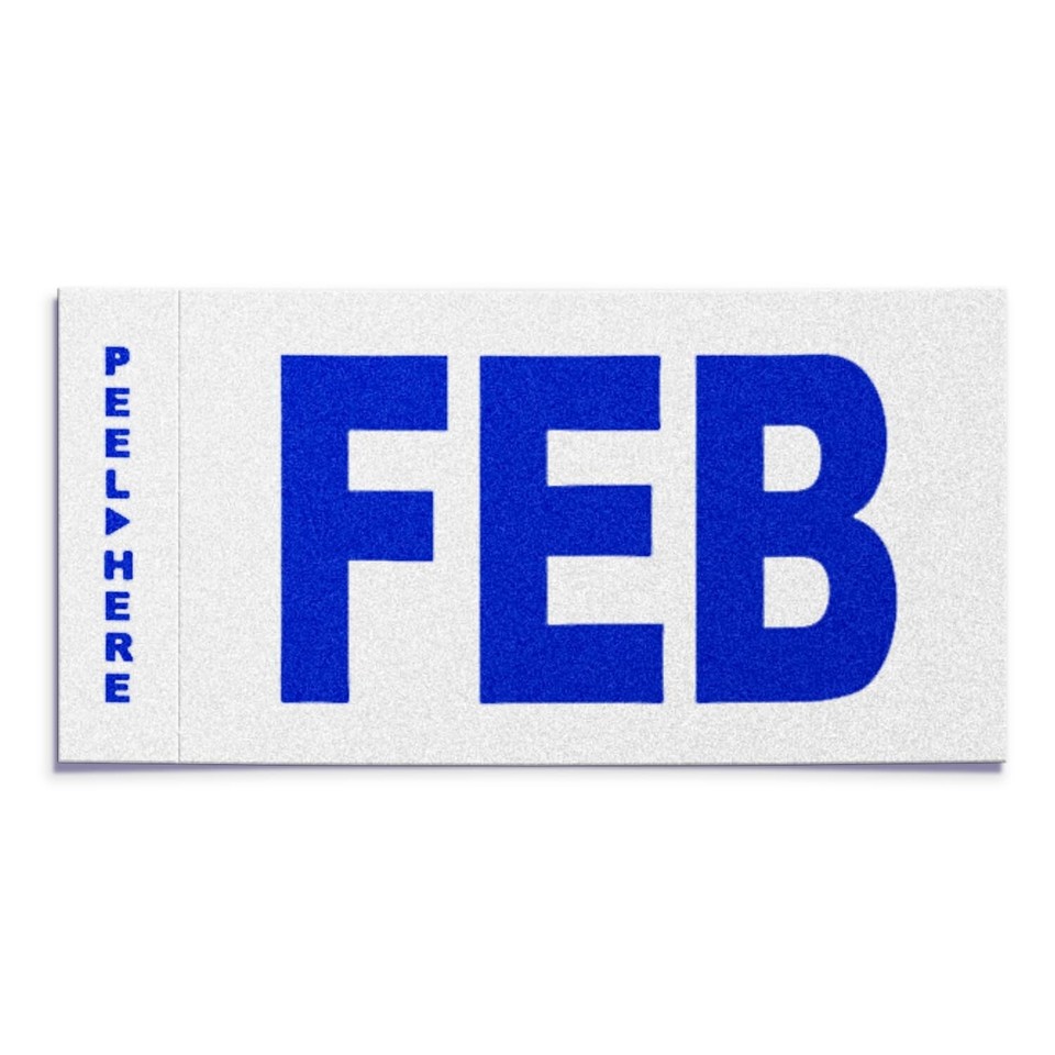 California Month Sticker (February) DMV License Plate Month Sticker ...