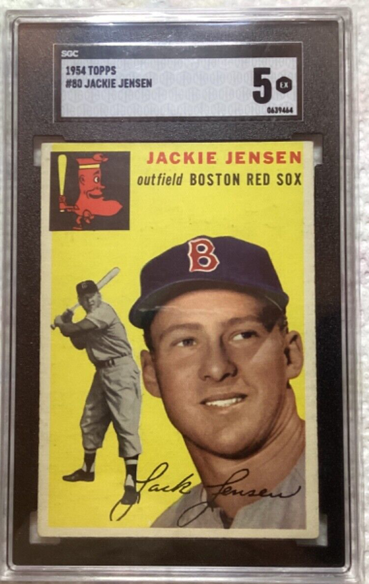 1954 Topps #80 Jackie Jensen SGC 5 Excellent Boston Red Sox | eBay