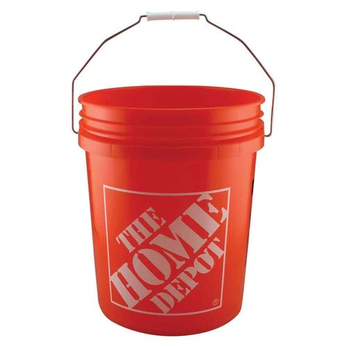5 GALLON All Purpose Plastic Buckets Homer Pails Paint Utility Job pack ...