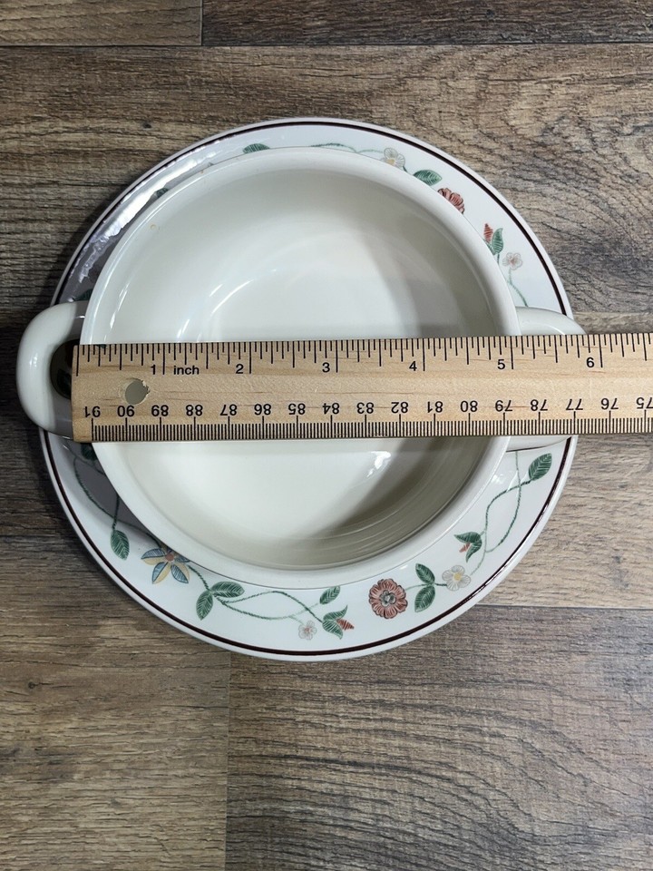 Villeroy & Boch American Sampler Soup Bowl with Saucer Plate (1 bowl ...