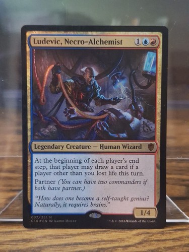 MTG Magic the Gathering Ludevic, Necro-Alchemist (37/392) Commander ...