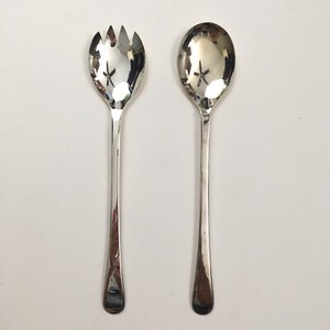 Sheffield England Silver Plated Slotted Serving Spoons Set of 2 | eBay