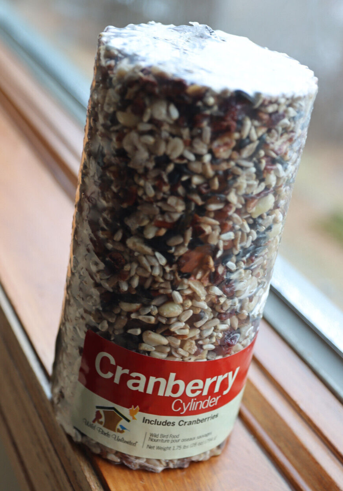 Wild Birds Unlimited Cranberry Cylinder Bird Seed Large 1.75 lb ...