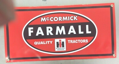 McCORMICK FARMALL TRACTOR BANNER- 24" X 12" | eBay