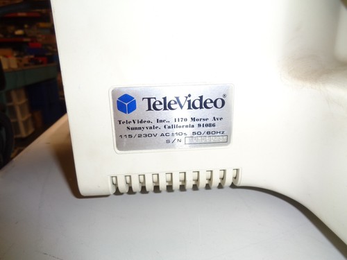 Televideo TS-1605 Vintage Computer W/Model 970 Keyboard In Original ...