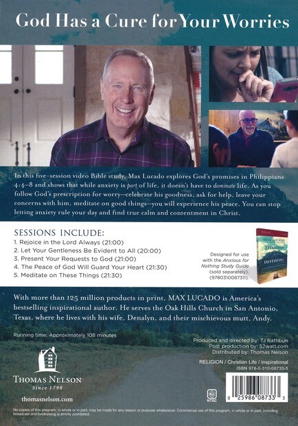 Anxious for Nothing DVD Study: Finding Calm in a Chaotic World Max ...