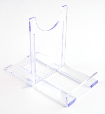 10 x Large Adjustable Display Stands : Clear Plastic Plate & Bowl ...