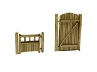 LASER CUT FARM / GARDEN GATES & POSTS OO SCALE / 1:76 MODEL RAILWAY ...