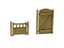 LASER CUT FARM / GARDEN GATES & POSTS OO SCALE / 1:76 MODEL RAILWAY ...