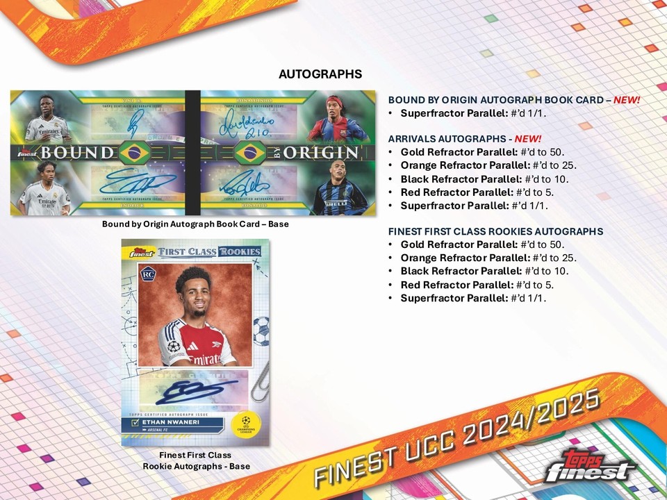 Folarin Balogun 24/25 Topps FINEST UEFA 2 Case (16 Box) Player Break#1 ...