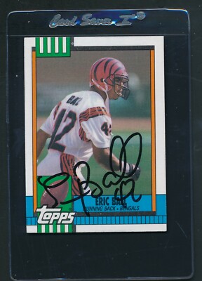 1990 Topps #266 Eric Ball Bengals Signed Auto *B7780 | eBay